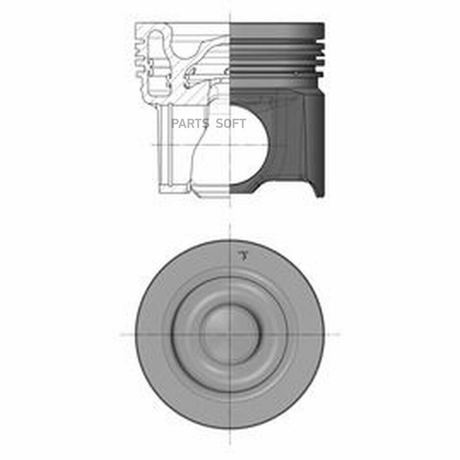 Поршень PISTON SUITABLE F. DEUTZ 110 от официального дистрибьютора, KOLBENSCHMIDT, артикул 41628600