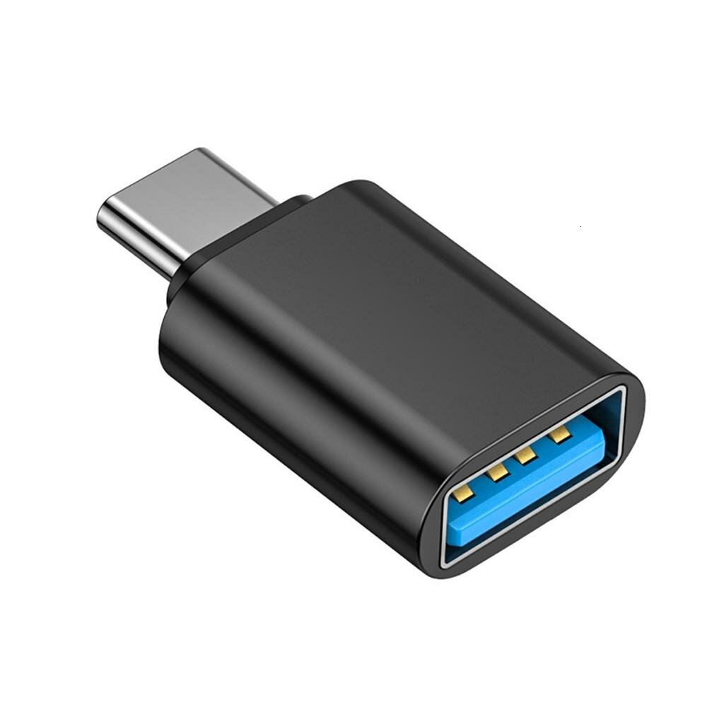 USB-A — USB-C OTG-адаптер, Черный