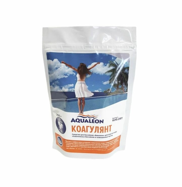 Коагулянт AQUALEON для очищения воды 10 шт 250 г