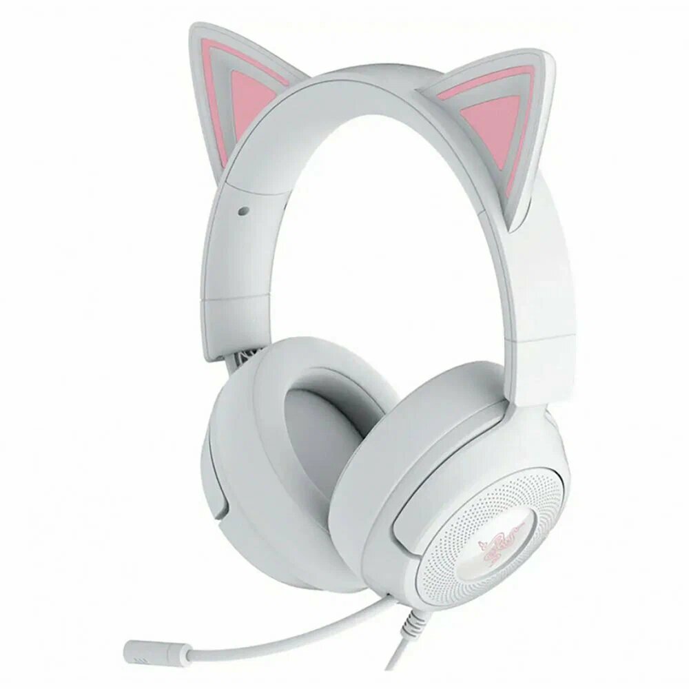 Игровые наушники Razer Kraken Kitty V3 X, проводные (3.5 mm), белый