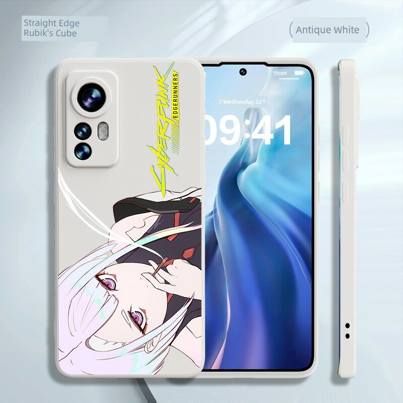Чехол для смартфона Redmi Note 14 из жидкой силикона, античный белый цвет, дизайн Люси для аксессуаров