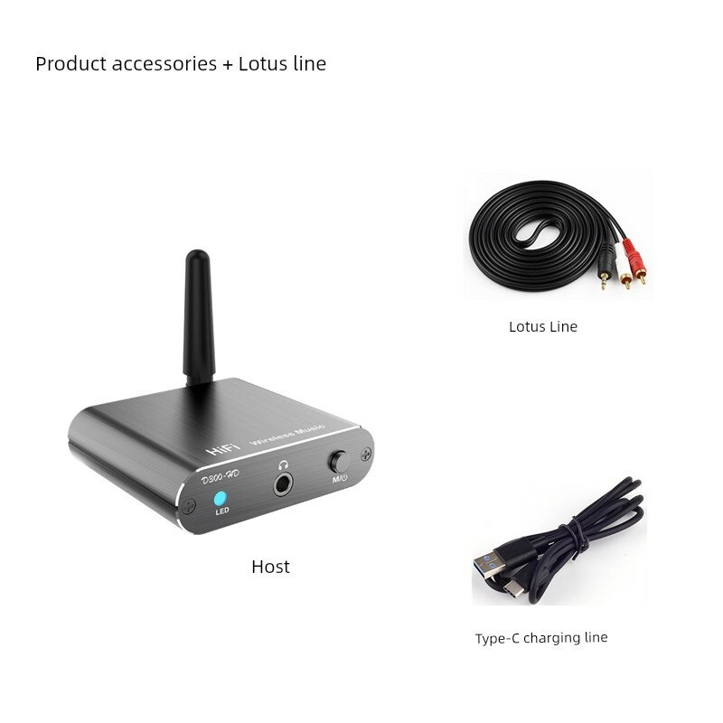 Приемник Bluetooth 5.2 aptX HD для старых усилителей с оптическим и коаксиальным входом + RCA кабель