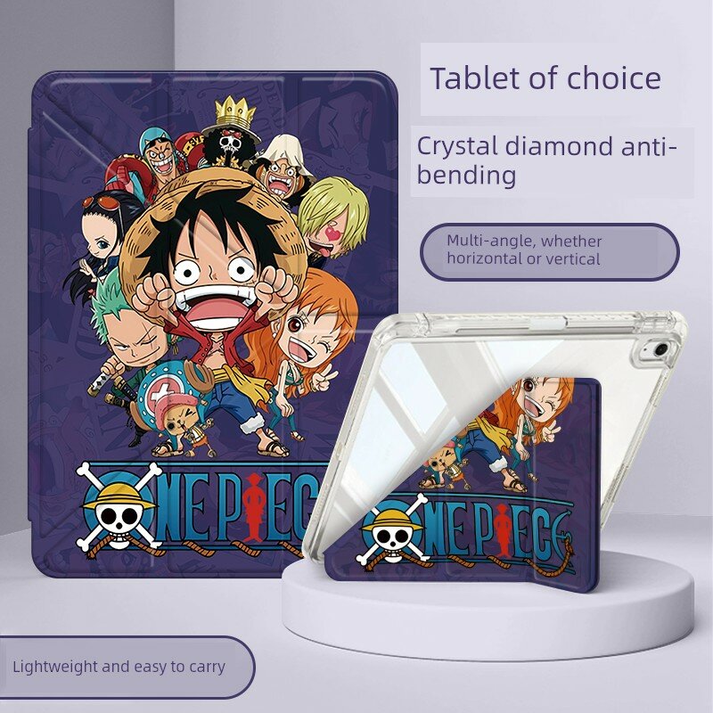 Подходит для планшета Apple iPad Pro, защитный чехол в стиле аниме One Piece Air7, модный мультяшный чехол с