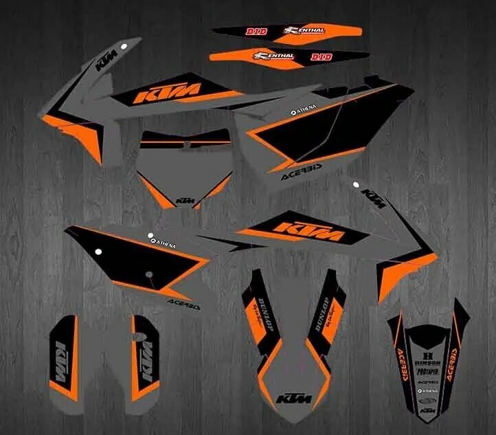Использование графических пакетов KTM 16-18 SXF XCF K16 2016 2017 2018 наклейка для мотоциклов