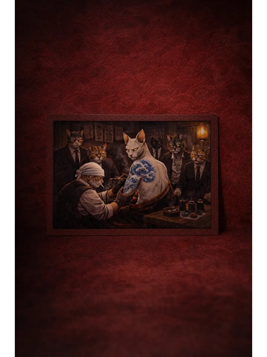 Открытка KinakeArt "Ритуал Чернил", бумага, конверт в комплекте