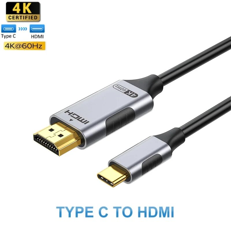 Кабель Type-C на HDMI 4K 60Гц, 1м, 1030-4K