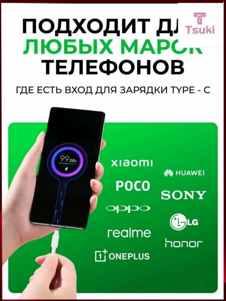 USB Type C 67W адаптер RY — фото 1