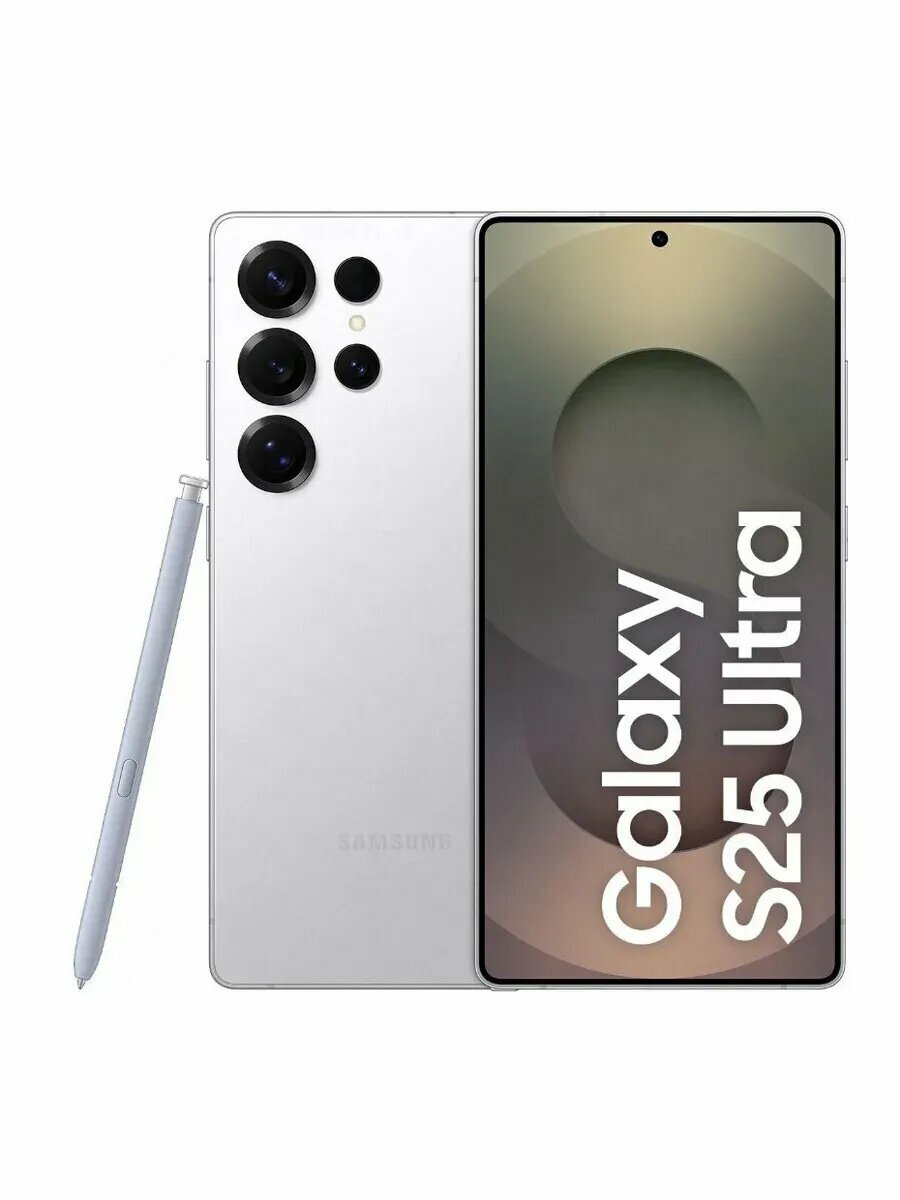 Смартфон Samsung Galaxy S25 Ultra 12/256Gb Silver Titan Dual: nanoSim+Esim
