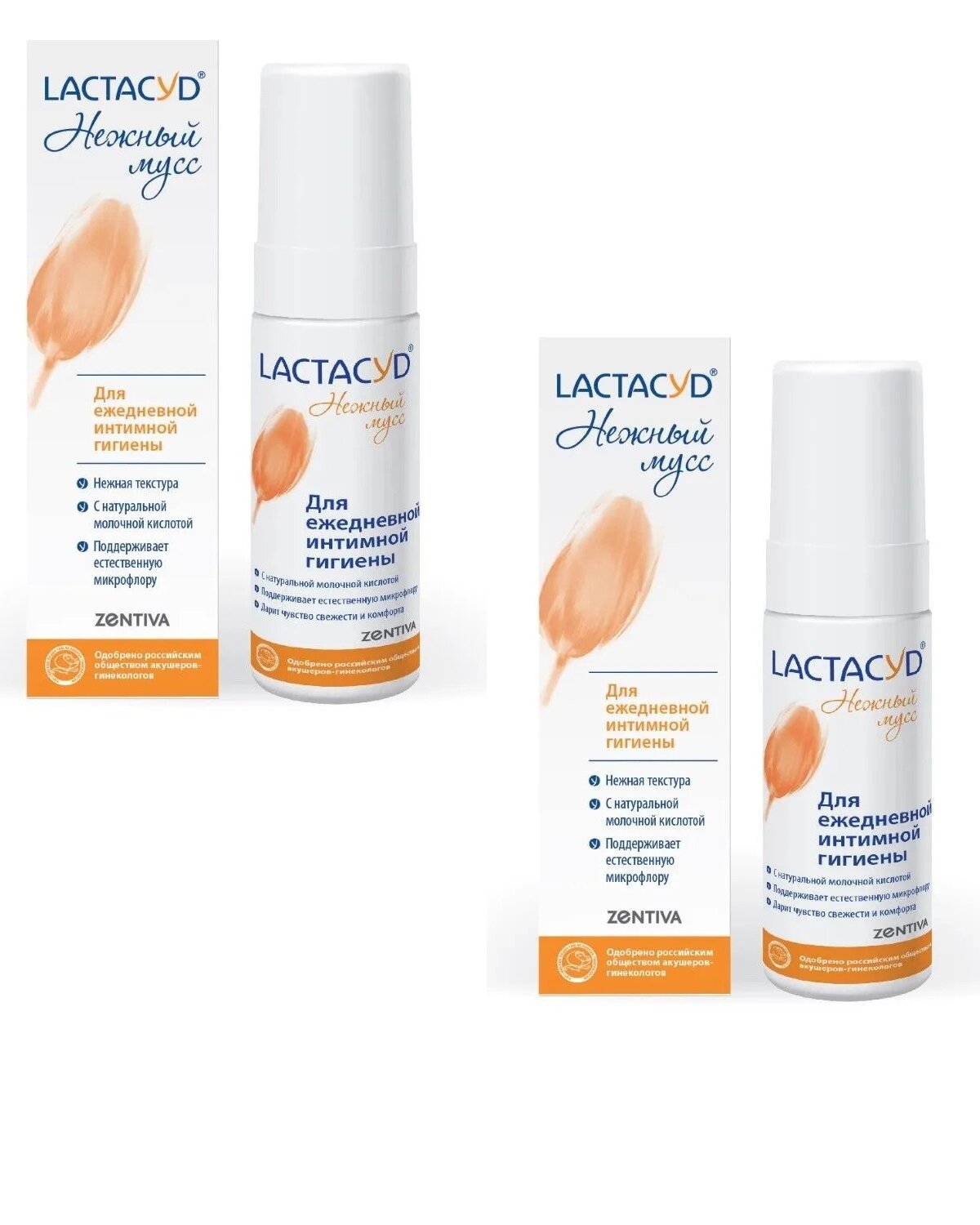 Мусс Lactacyd для интимной гигиены, 125мл 2шт