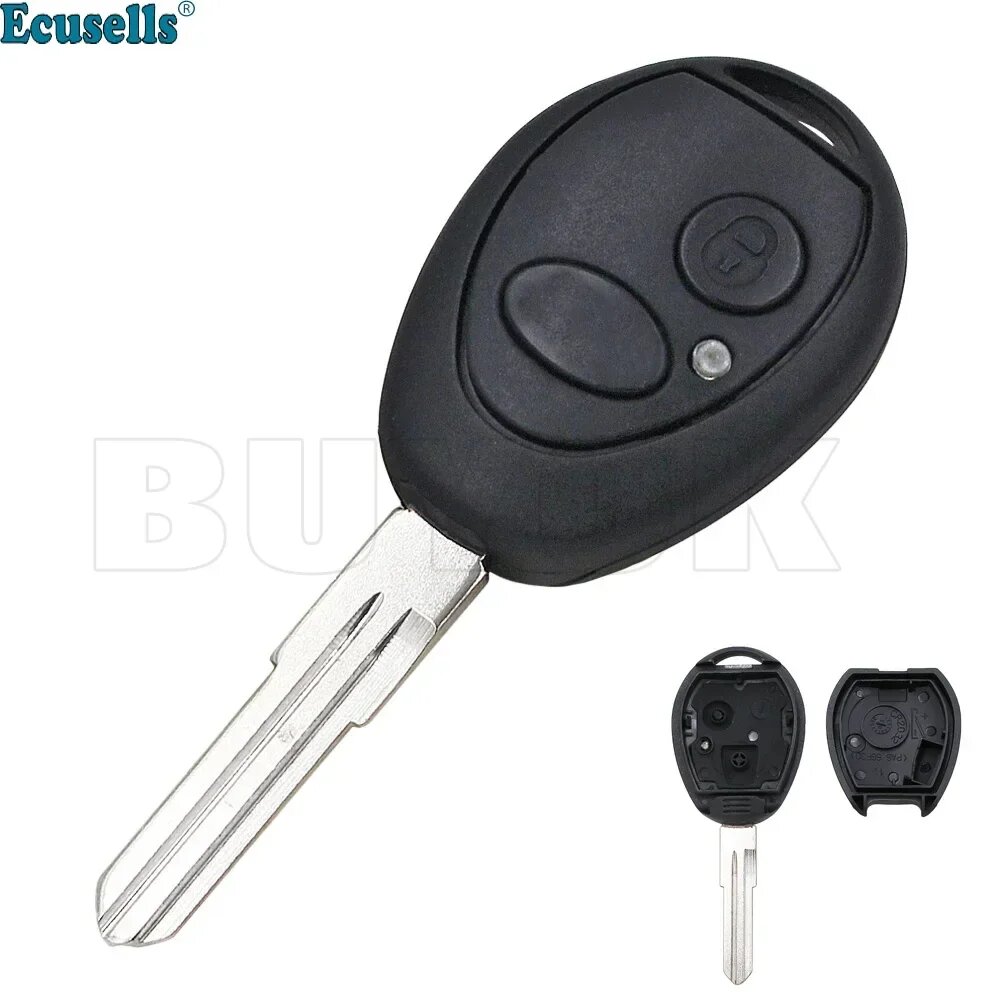 Корпус выкидного ключа Ecusells с 2 кнопками для Land Rover Discovery 1999-2004, без нарезки ключа