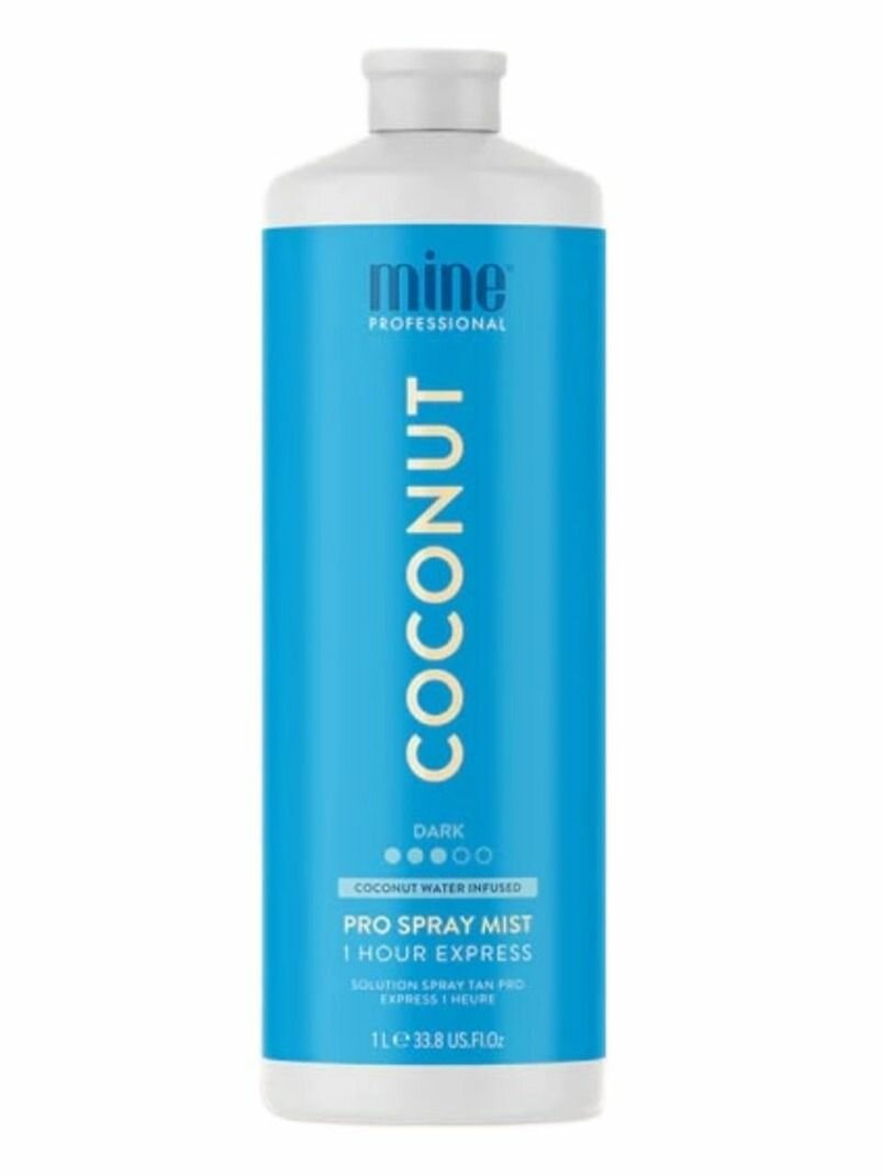 MineTan / Лосьон для моментального загара Coconut Water Pro Spray Mist 14% DHA 1000 мл