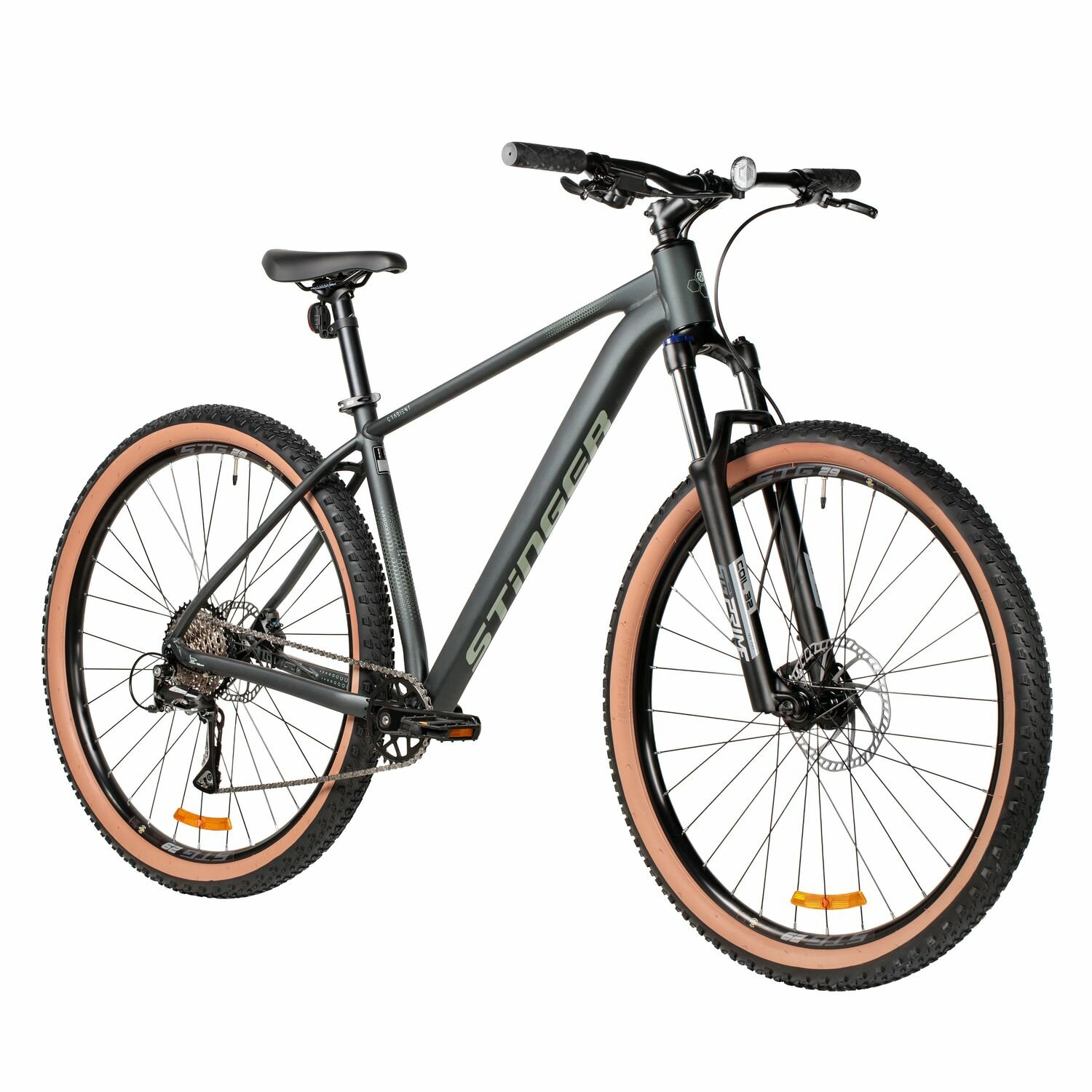 Велосипед STINGER 29" GRADIENT STD серый, алюминий, размер XL