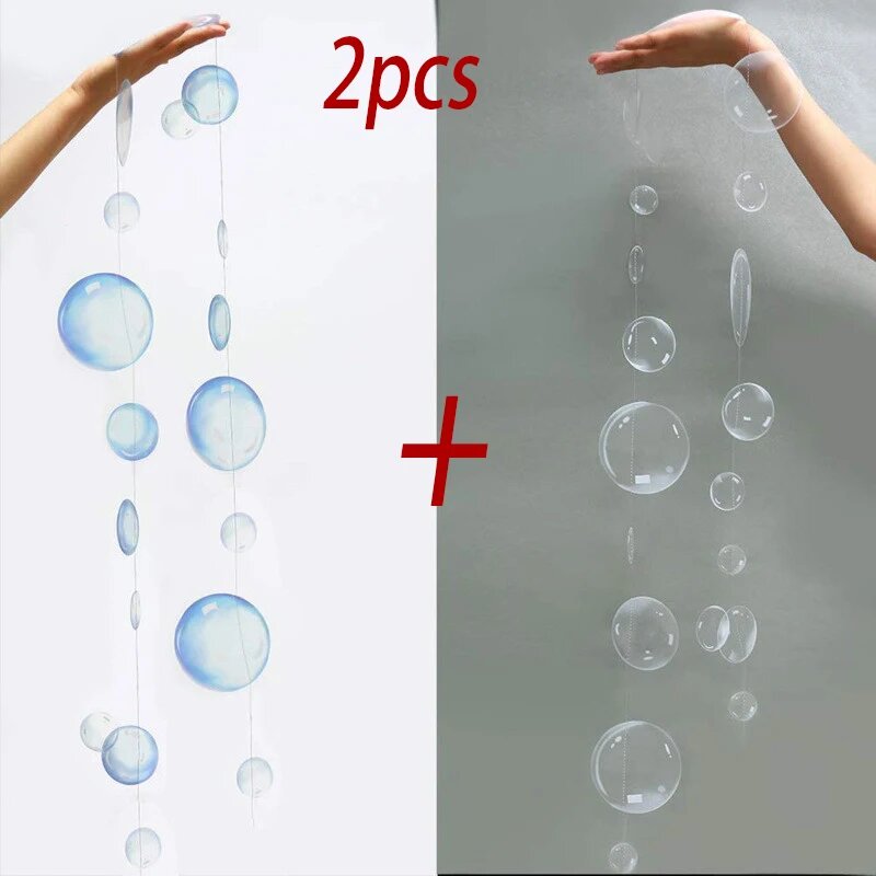 Гирлянды-пузырьки для праздника под водой 2pcs white and blue