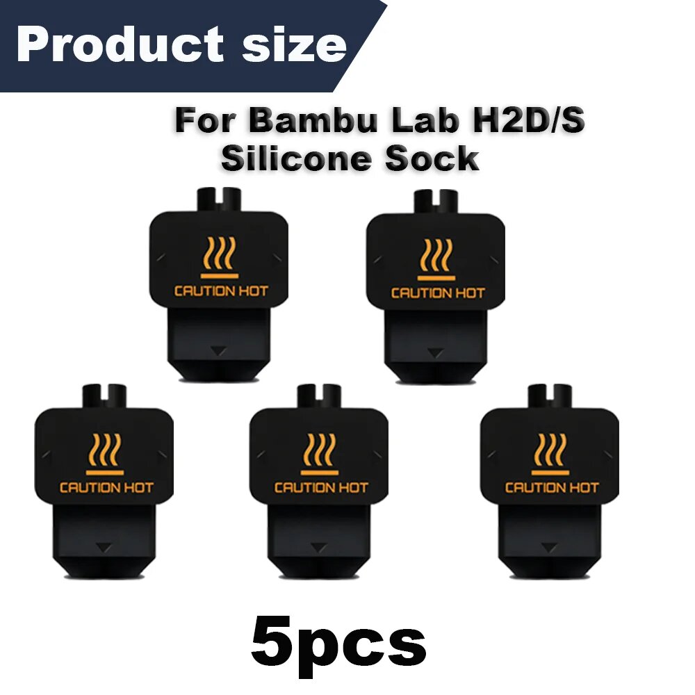 Силиконовые носки для хотэнда Bambu Lab H2D/S, 5шт