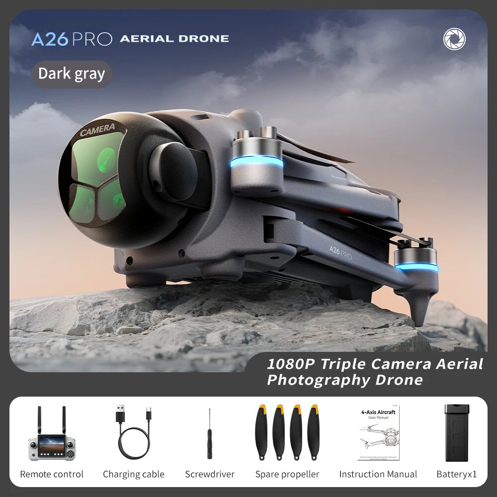 Дрон A26 PRO с камерой 1080P