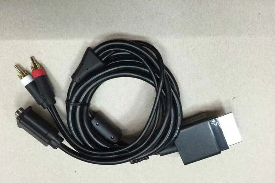 Кабель соединительный Xbox 360 ( Fat / Slim ) - VGA + Тюльпаны