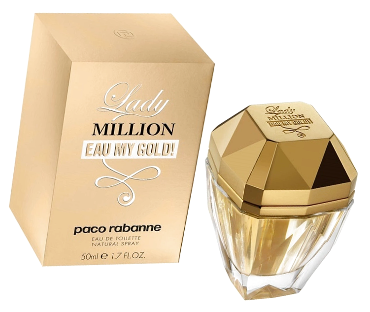 Пако Рабан Леди Миллион О Май Голд туалетная вода 50 мл для женщин - Lady Million Eau My Gold