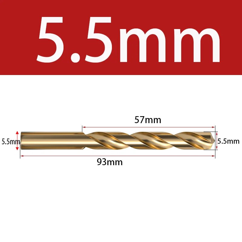 Набор спиральных сверл HSS M42 0,5-13 мм 5.5mm(1Pcs)