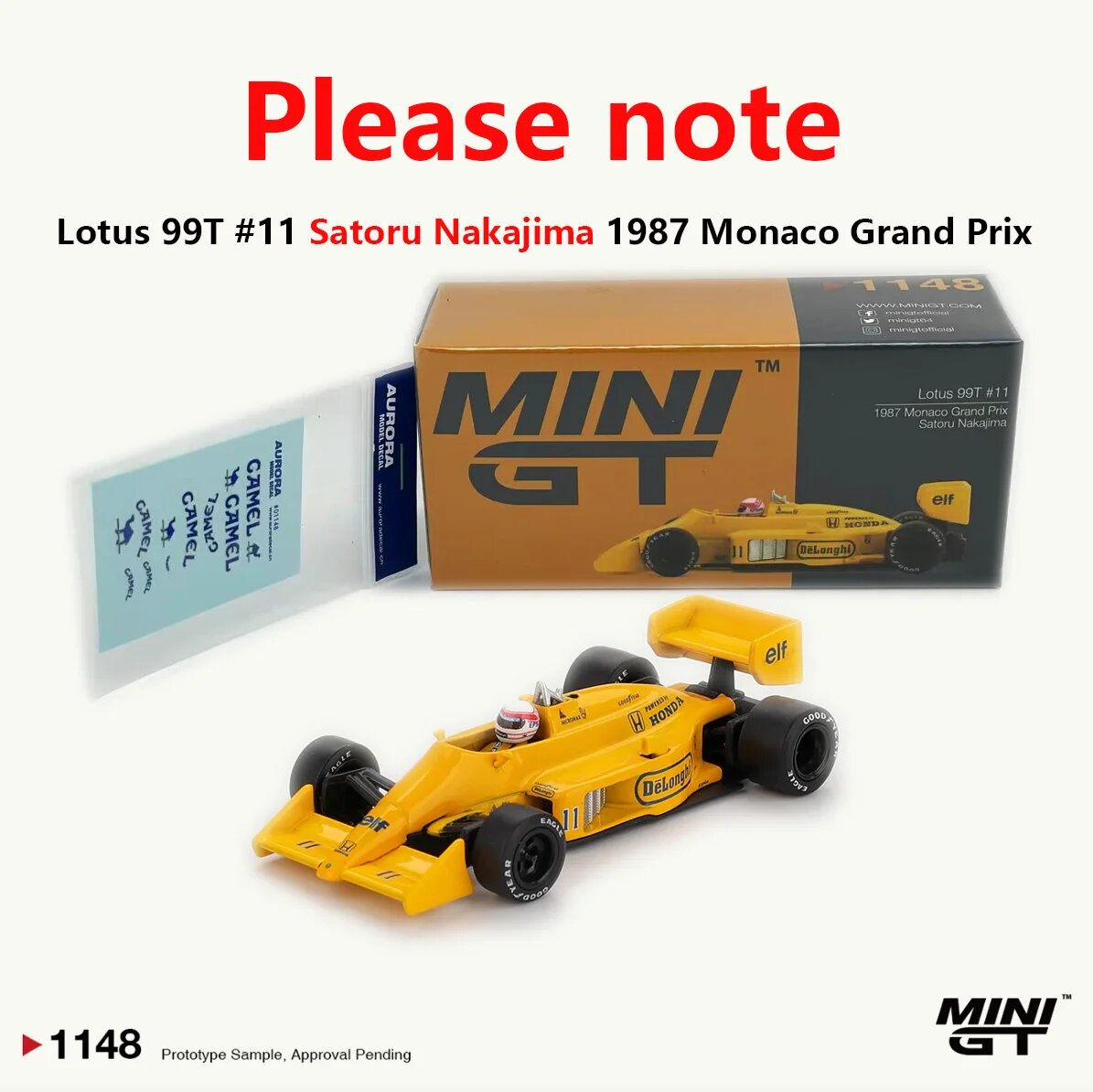 МиниGT 1:64 Модели автомобилей Айртона Сенны MGT01148CH