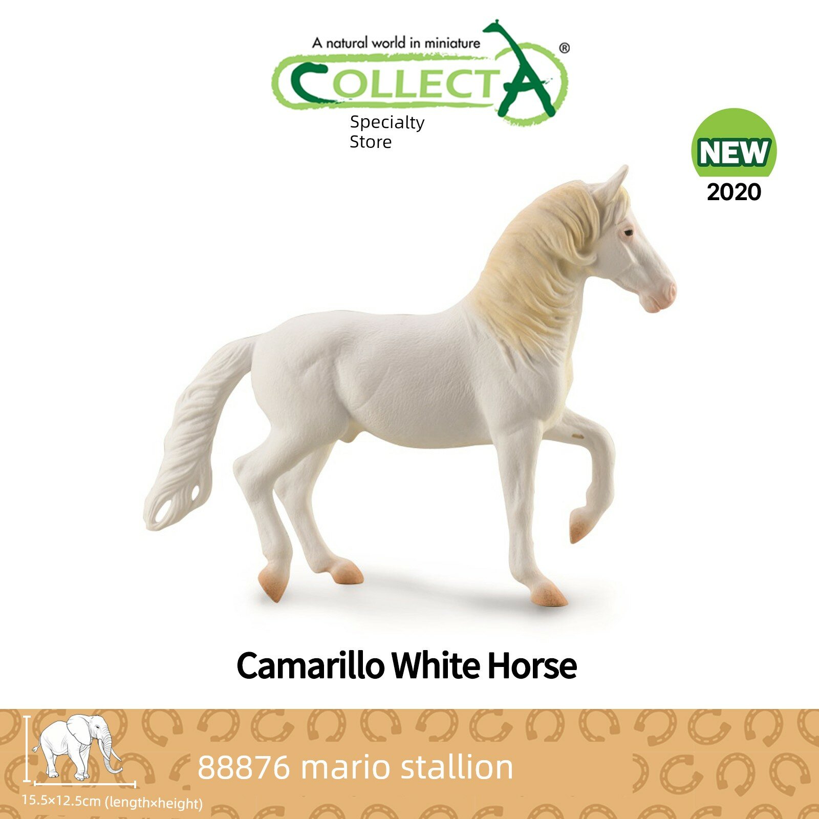 CollectA Камаргский жеребец модель-фигурка, 88876, аутентичная лошадь для демонстрации