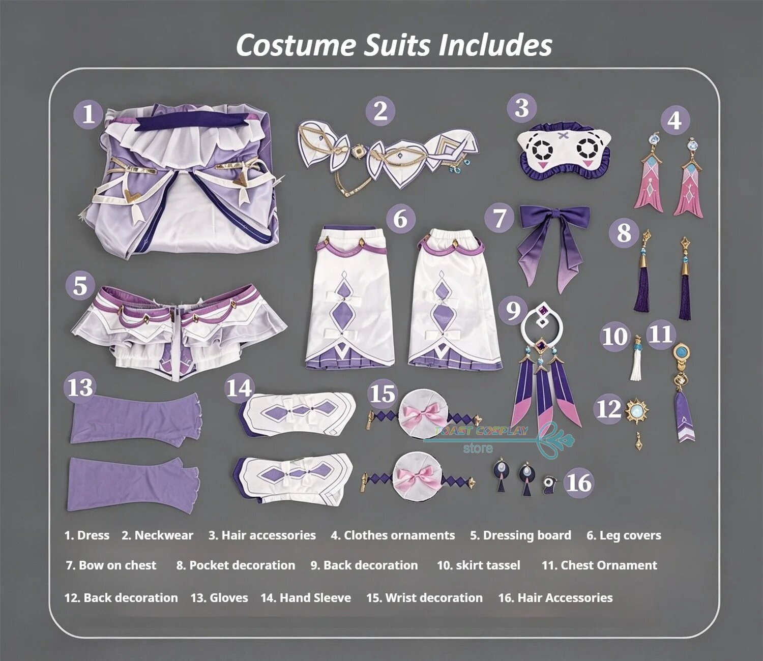 Костюм Citlali для косплея Genshin Impact, Costume Only