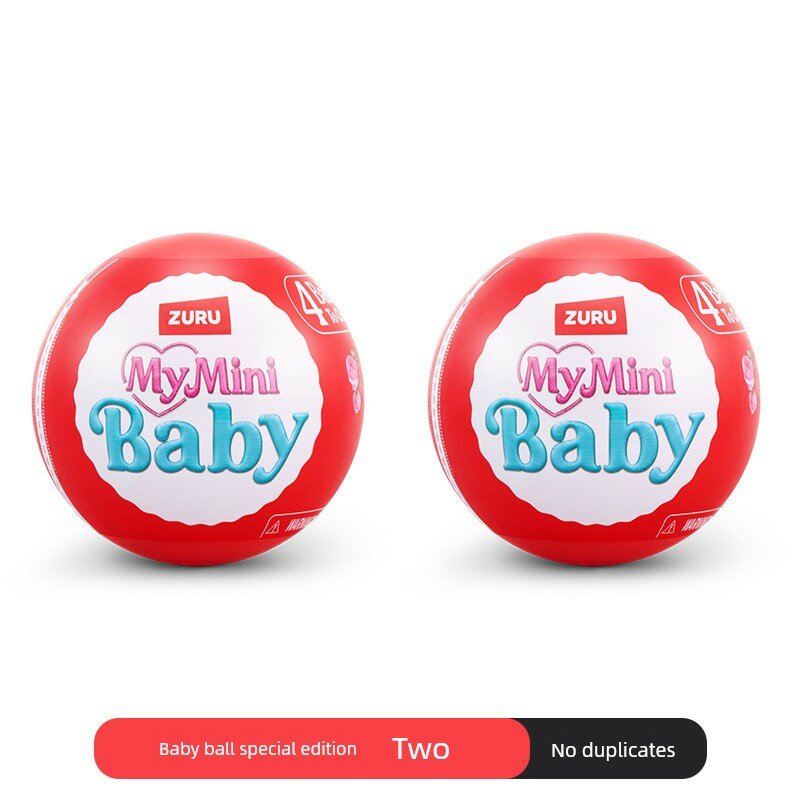 ZURU Minibaby Сюрприз Мяч 3-е Поколение Blind Box Игрушка Кукла Ребенок, Случайные 2 Шт, Закрытая Коробка, Подарок Для