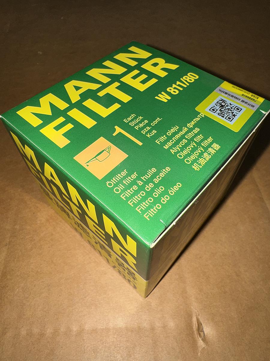 Фильтр масляный MANN-FILTER W811/80