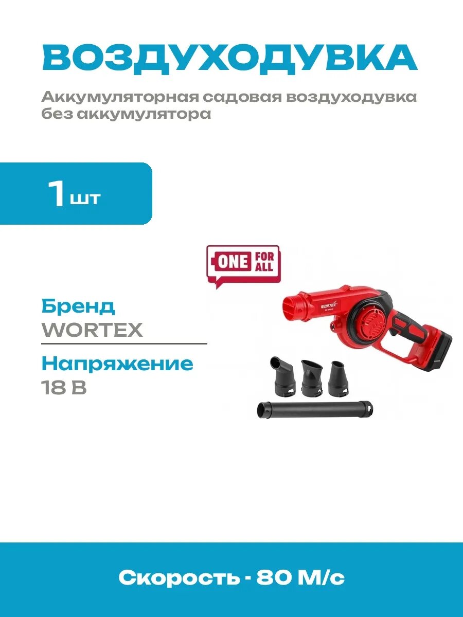 Воздуходувка аккумуляторная solo для уборки листьев 18 вольт