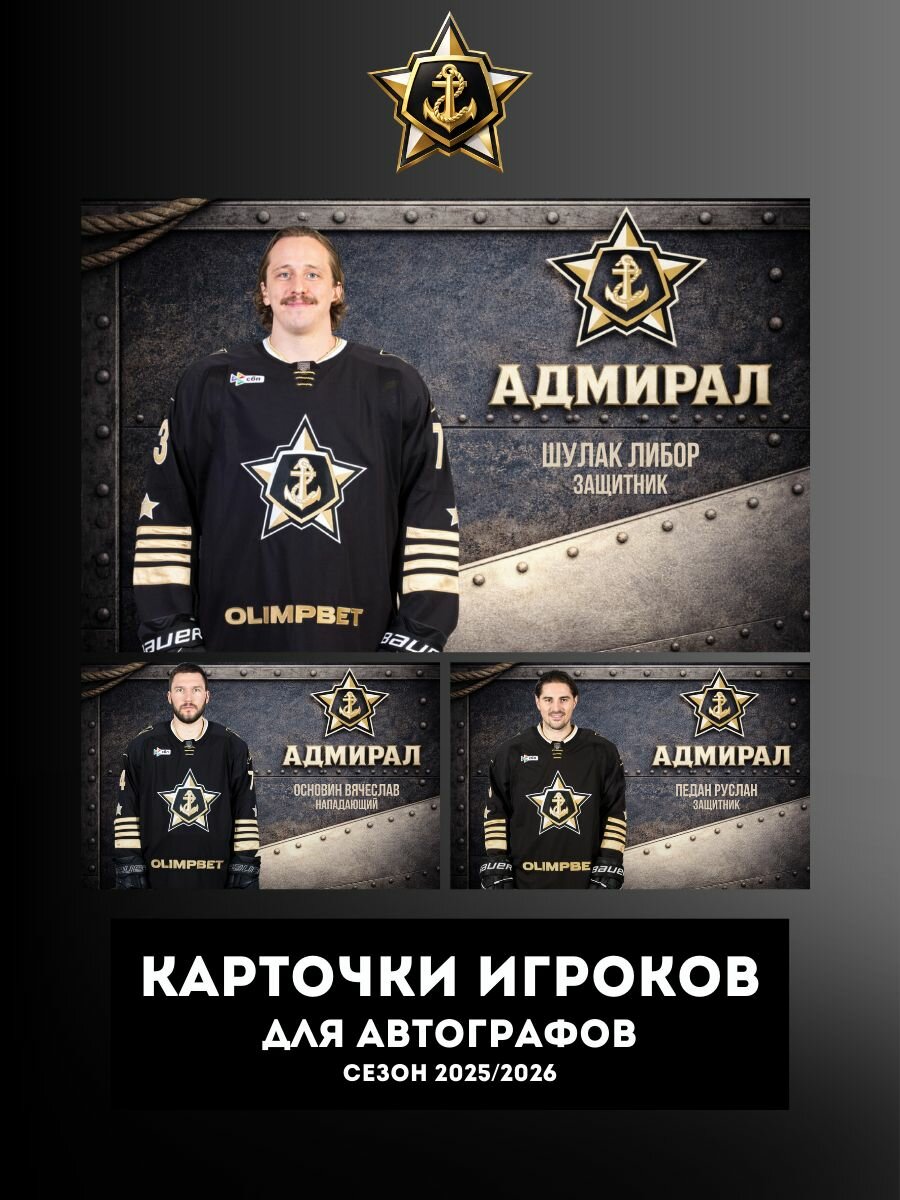 Набор автограф карточек КХЛ ХК Адмирал