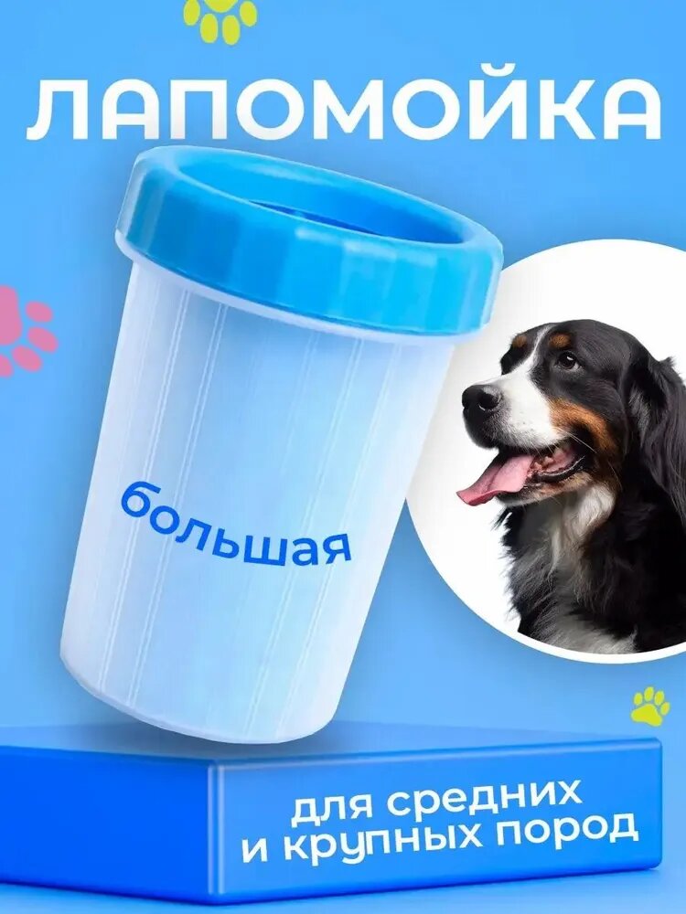 Лапомойка для собак средних и мелких пород удобное и гигиеничное решение для чистых лап