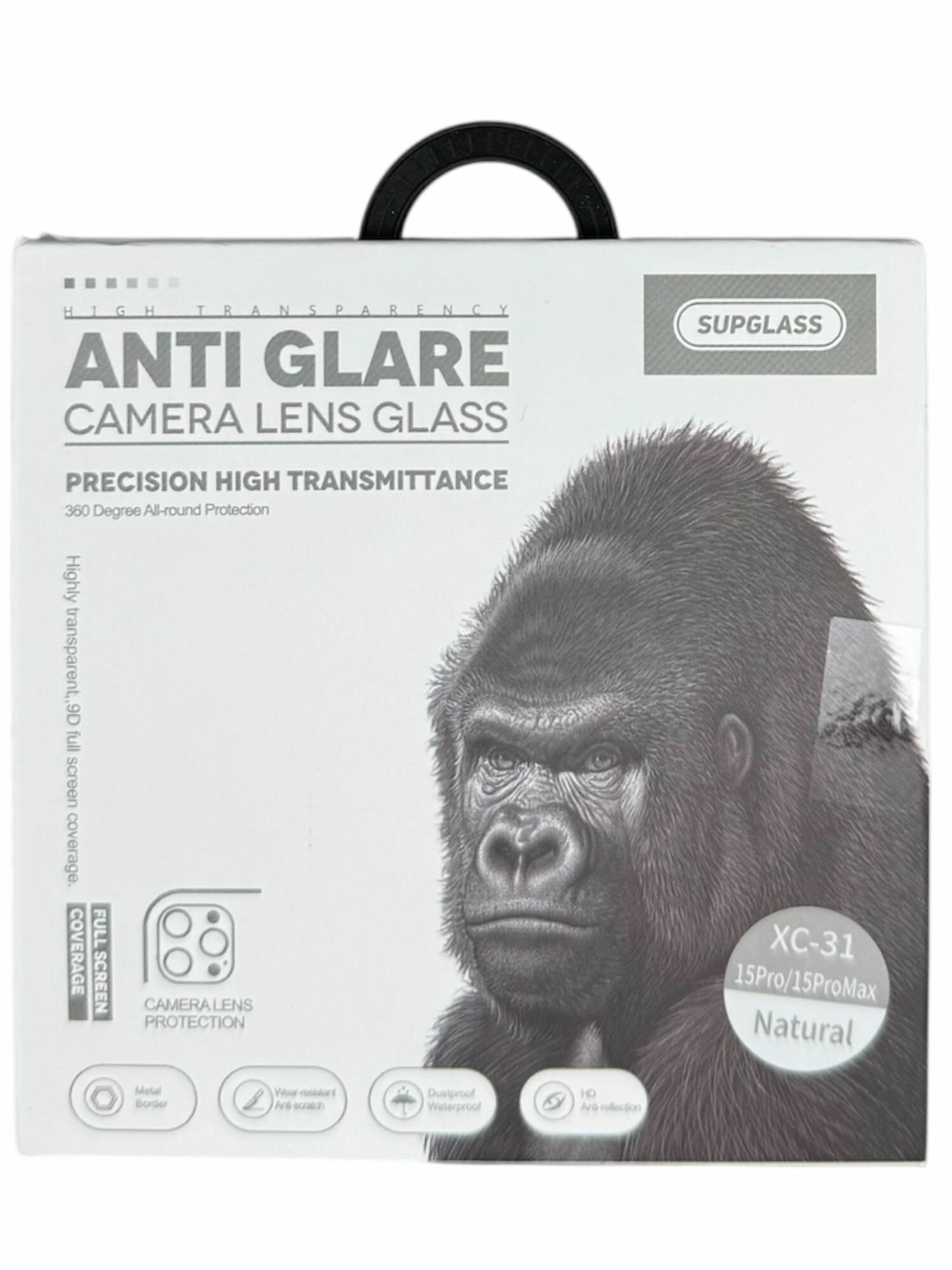 Защитные Линзы KONG на камеру для телефона iPhone 15 Pro / 15 Pro Max, из алюминиевого сплава, camera lens, цвет Natural Titanium (Натуральный Титан)