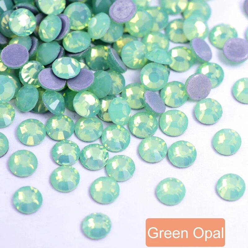 Стразы Green Opal SS16, 1000 шт