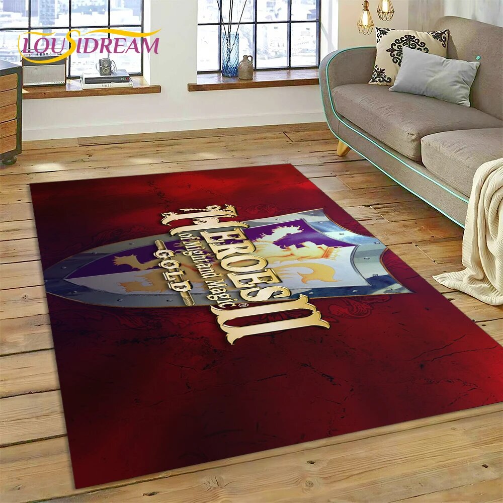 Коврик LOUSIDREAM Heroes of Might and Magic, бордовый, 60x90см