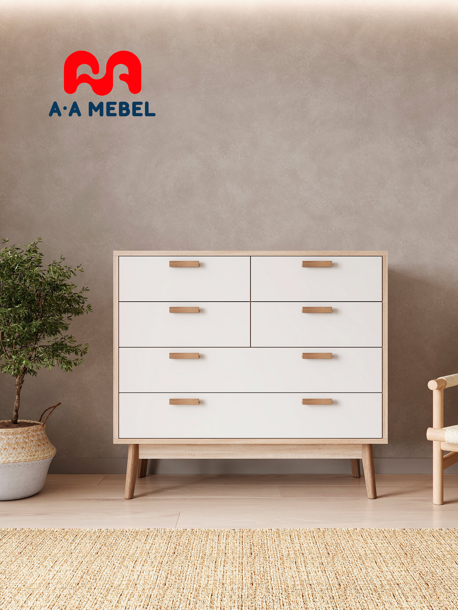 Комод A-A MEBEL Коски 120 x 50 x 109 см