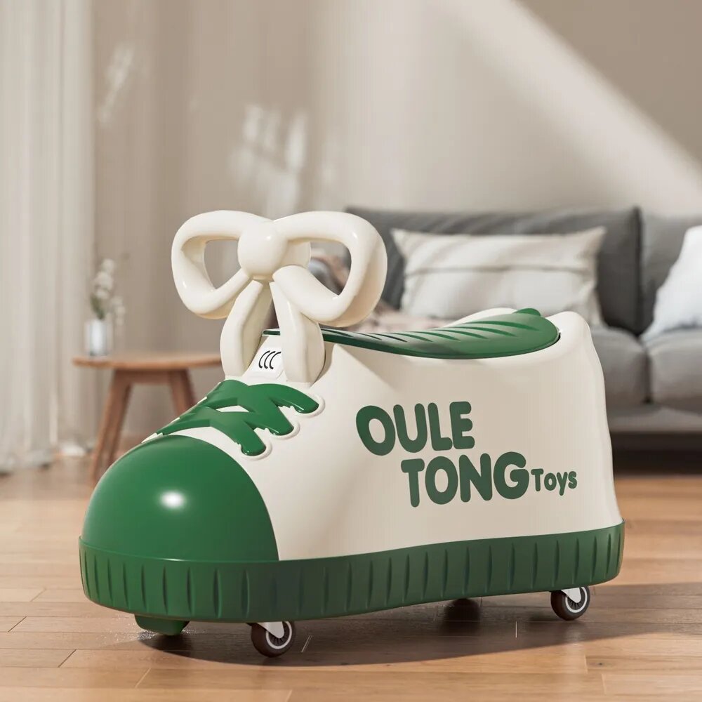 Детская санка OULE TONG Toys Красного цвета для детей от 3 до 6 лет из ABS пластика — фото 1