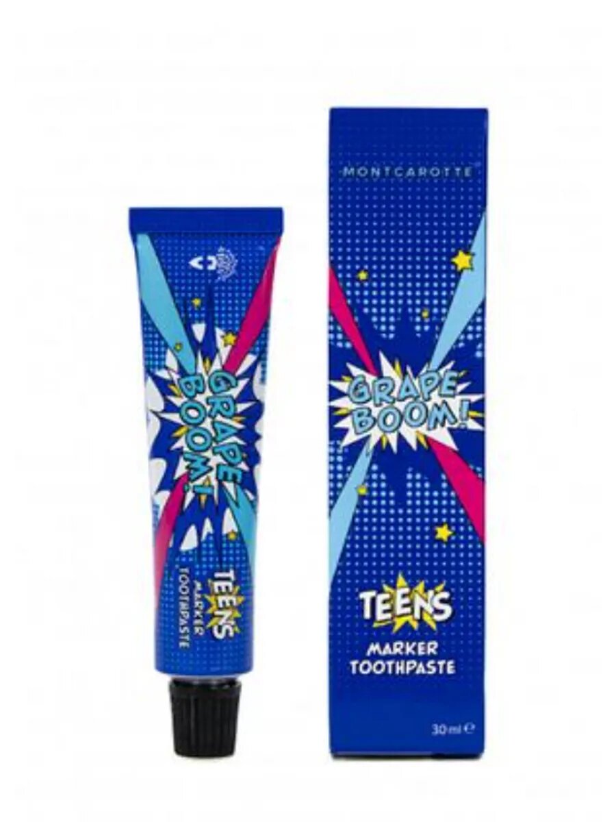 Montcarotte зубная паста-маркер 7+, паста гелевая зубная, Ви