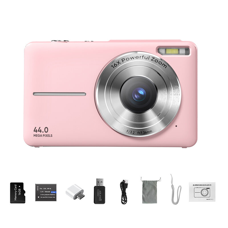 Цифровые камеры унисекс SONGDIAN, Pink Official standard [16G memory card]