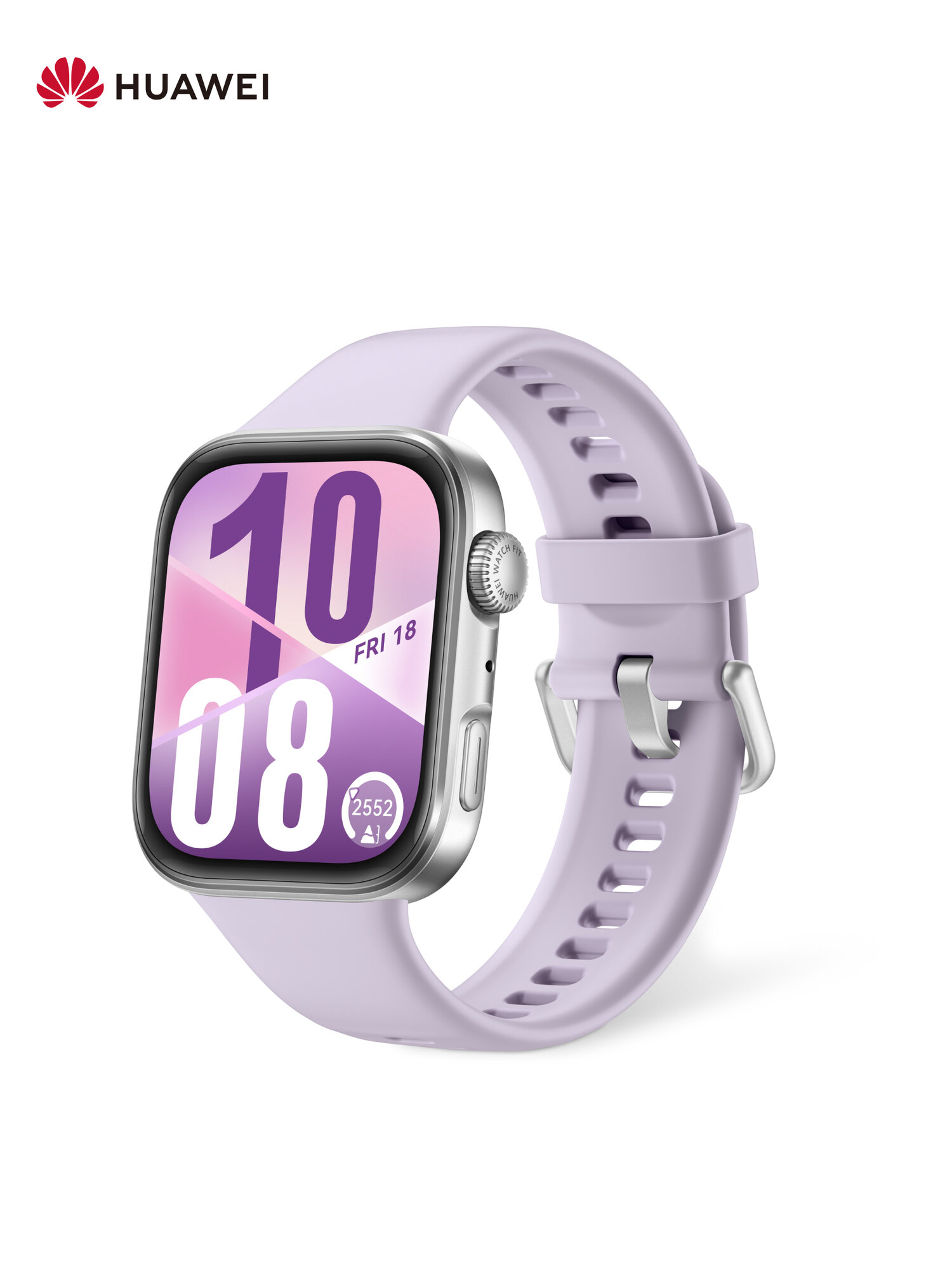 Смарт часы HUAWEI WATCH FIT 4 Сиреневый, 43 мм, фторэластомеровый ремешок