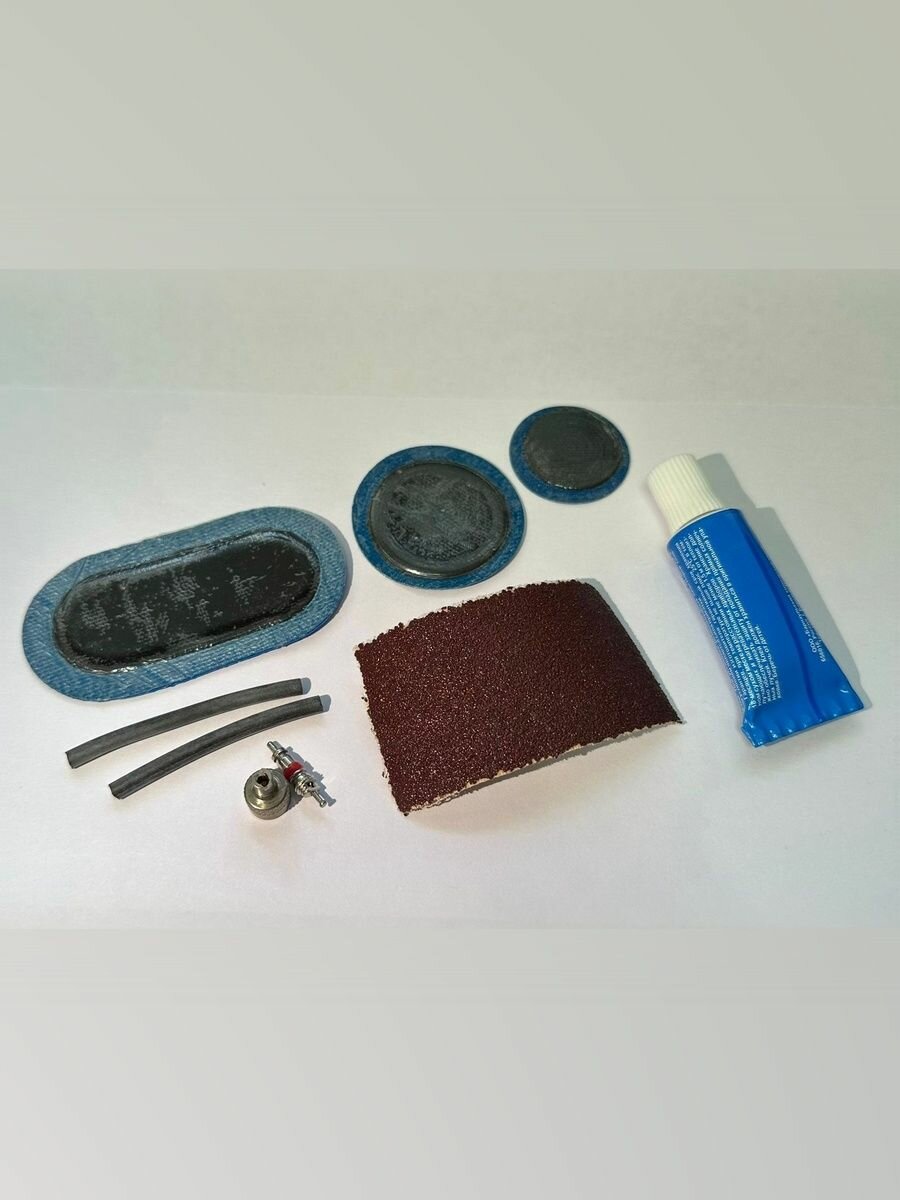 Набор для ремонта покрышек и камер шин велосипедов (аптечка)