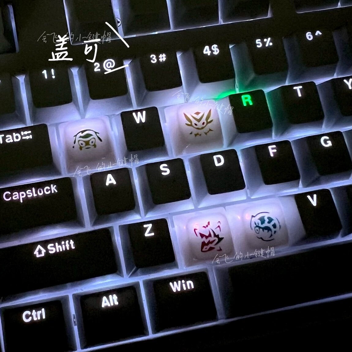 Персонализированные кейкапы Fearless Contract, полупрозрачная текстура, похожая на нефрит, подходят для перекрестных