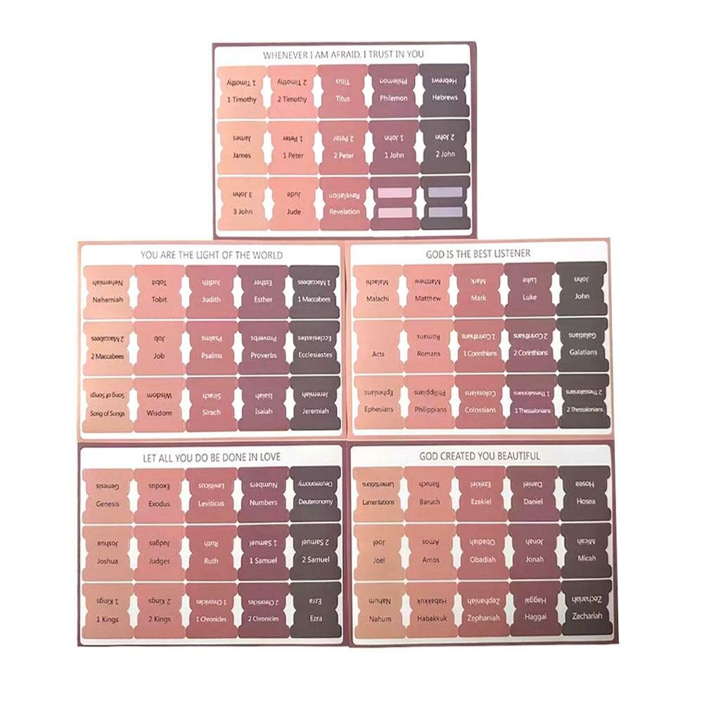 Закладки для Библии BaYuYPOO для женщин и мужчин, закладки для католической Библии, ламинированные закладки для изучения, нейтральный цвет, большой размер.