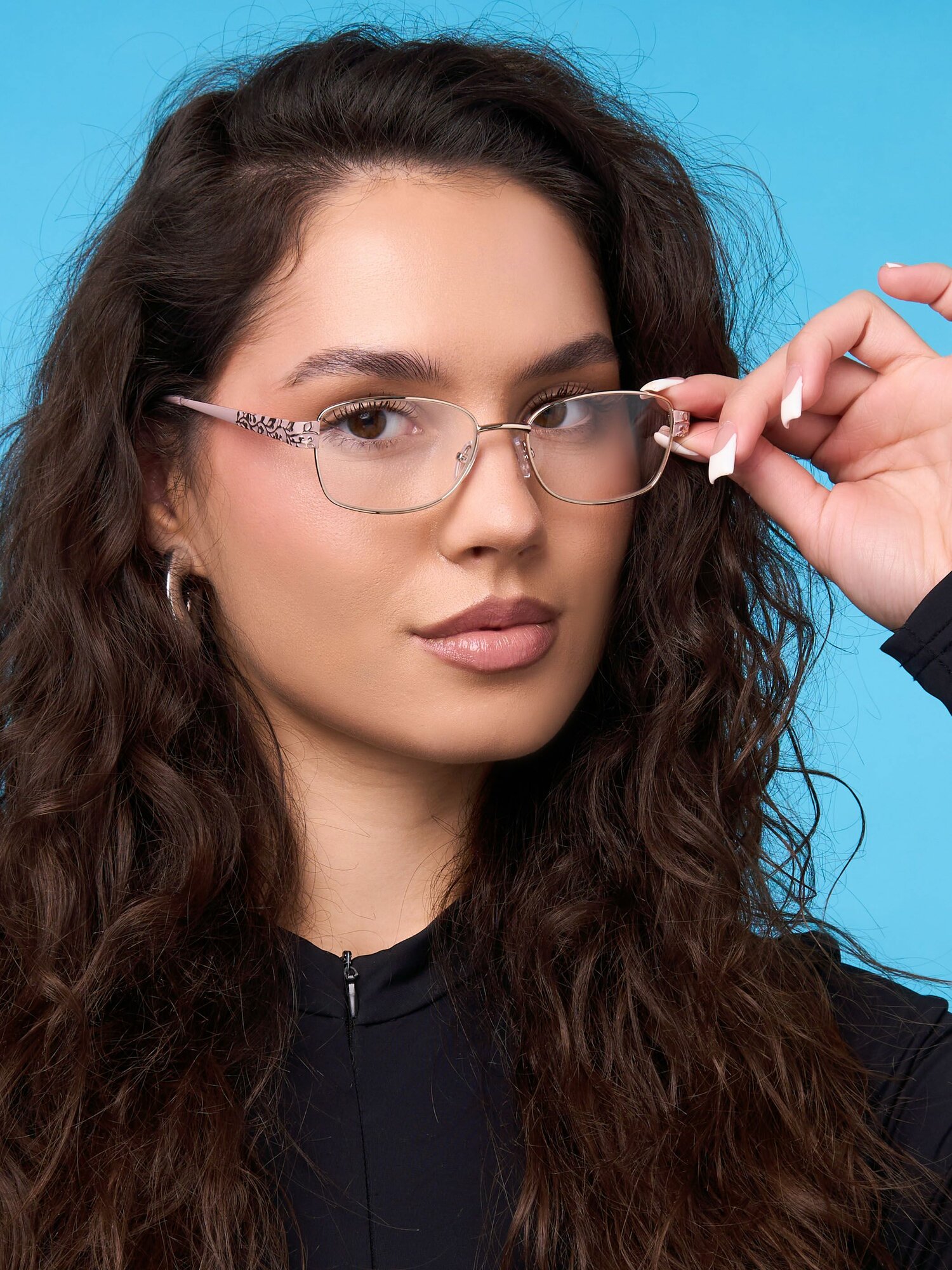 Очки со стеклянной линзой для чтения женские (+3.50) EAE 1061 C2, линза стекло, без футляра, цвет бежевый, стигматические, РЦ 62-64