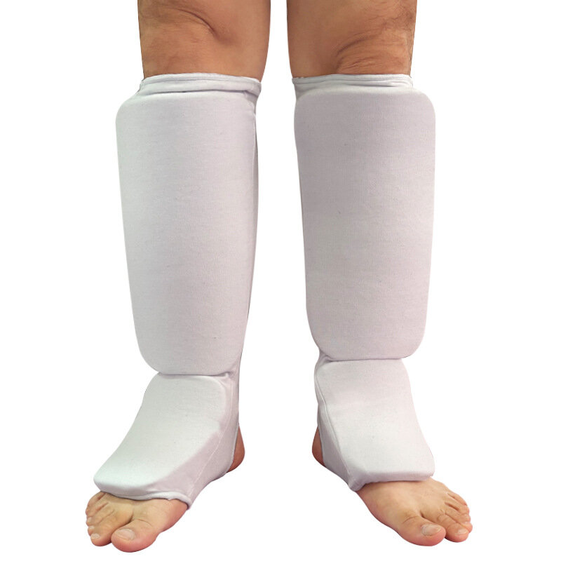 Защитная экипировка для бокса и каратэ, защитные щитки для ног с защитой стоп, защита для тхэквондо, саньда, боевых искусств, защита для муай-тай.