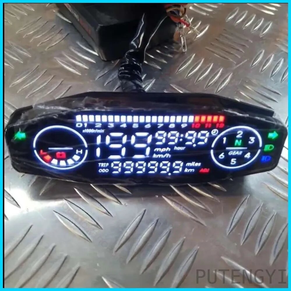 Универсальная приборная панель для мототехники, эндуро, питбайка с датчиком скорости / Приборка эндуро