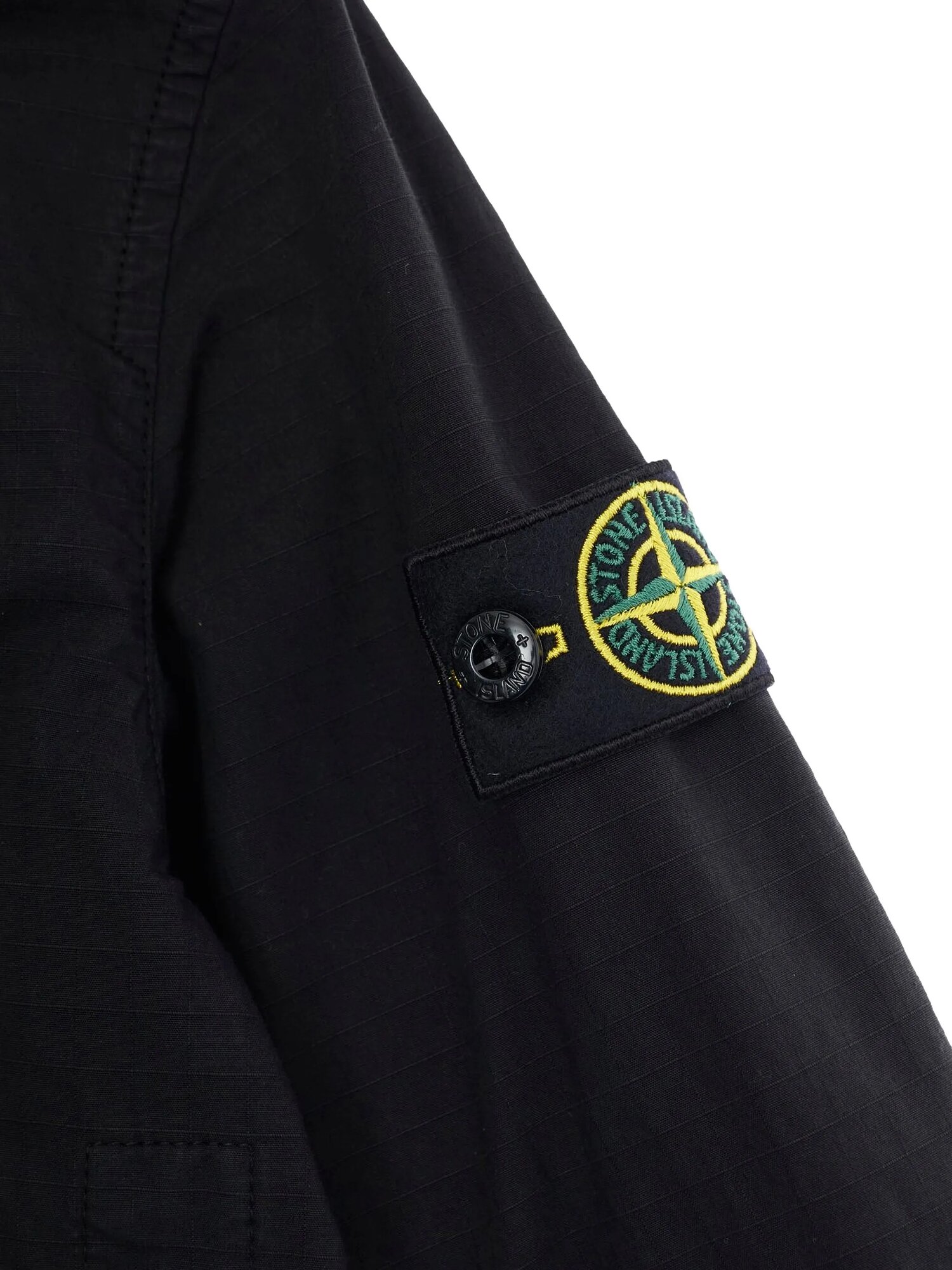 Куртка Stone Island Hooded pocket jacket, размер 12 лет, черный — фото 1