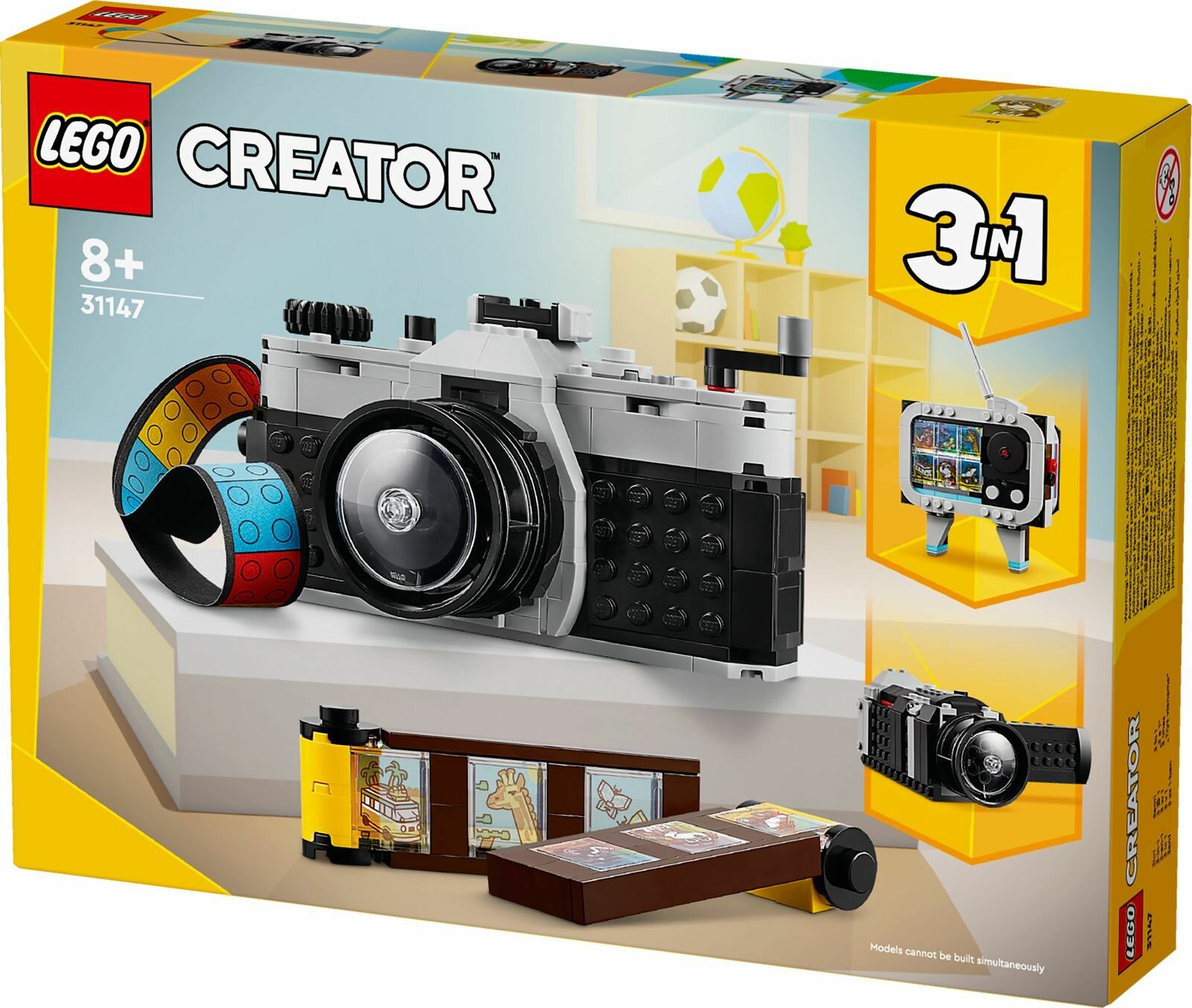 Конструктор LEGO Creator Ретро-камера, 261 деталей, возраст от 8+, 31147