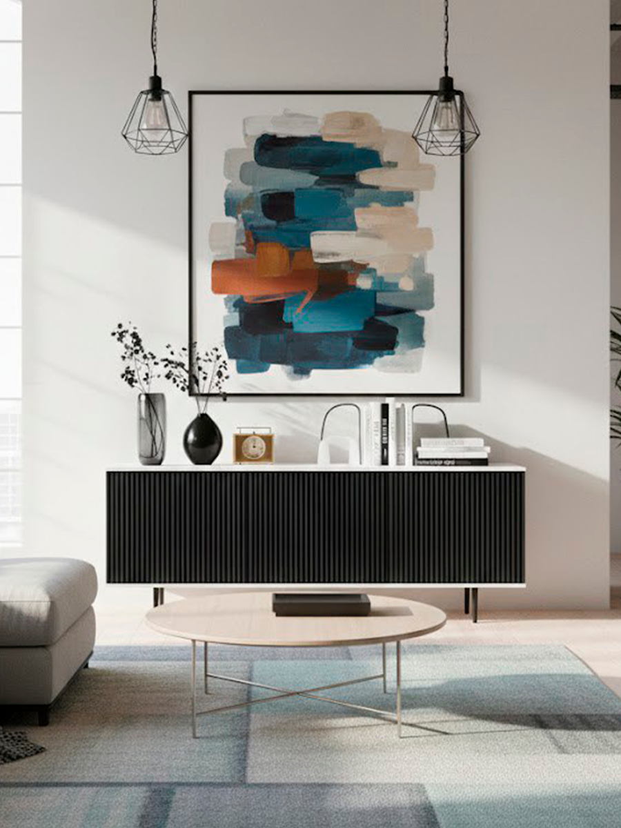 Тумба под телевизор "Бирмингем" V6, 163.4х40.7х60.6, ТВ тумба на ножках