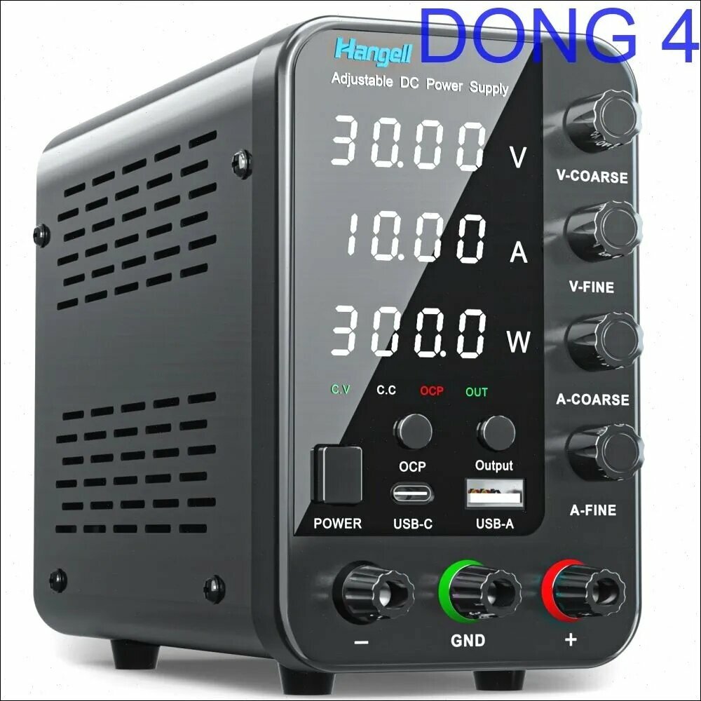 Регулируемый источник питания постоянного тока,30V 10A, цифровой дисплей, регулятор напряжения, коммутация, высокая мощность, Лабораторный блок питания