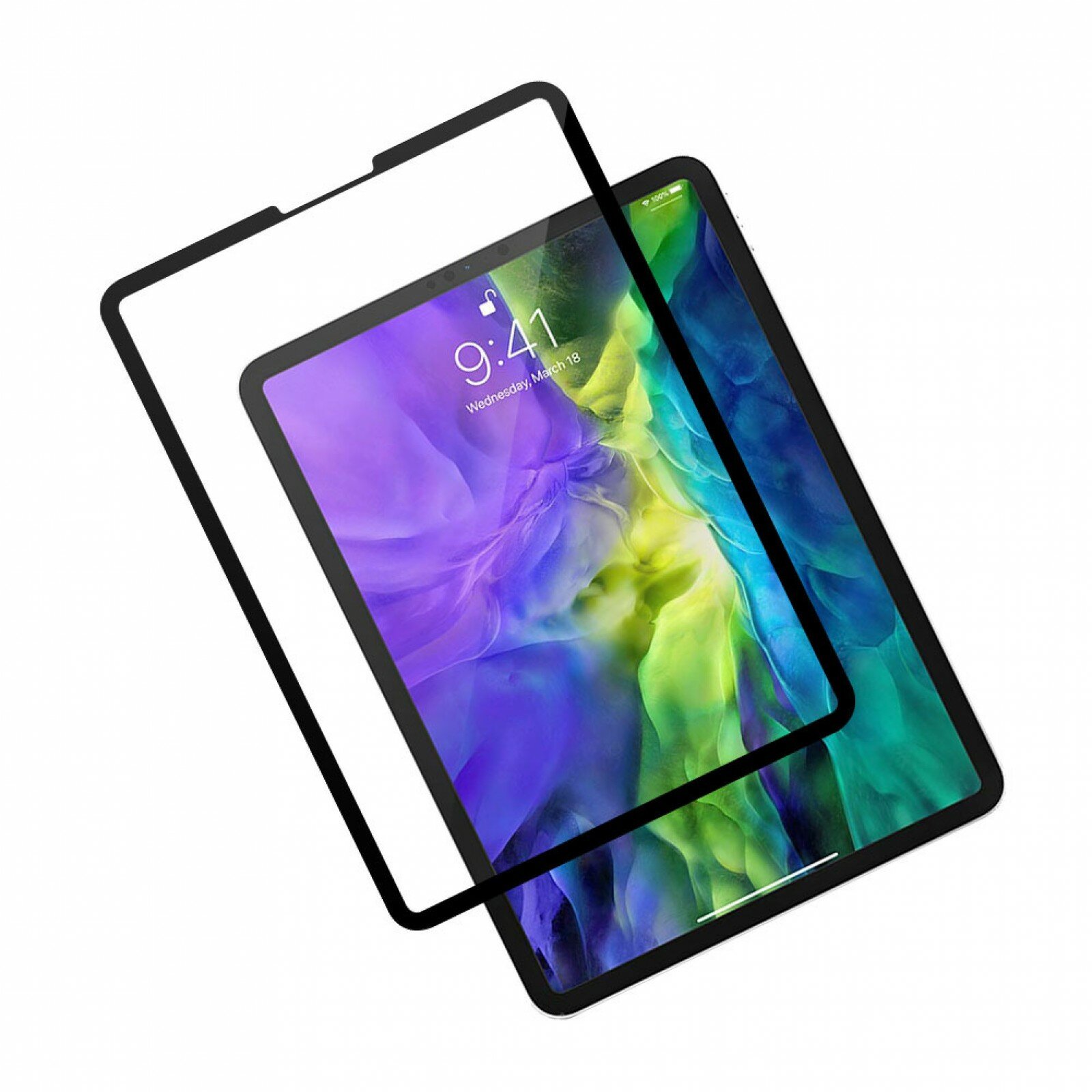 3D/5D защитное стекло MyPads для Apple iPad Pro 11.0 (2020) с закругленными изогнутыми краями и полным покрытием экрана
