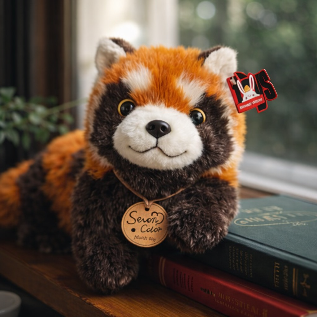 Мягкая игрушка Красная Панда, антистресс, 40 см, цвет красный